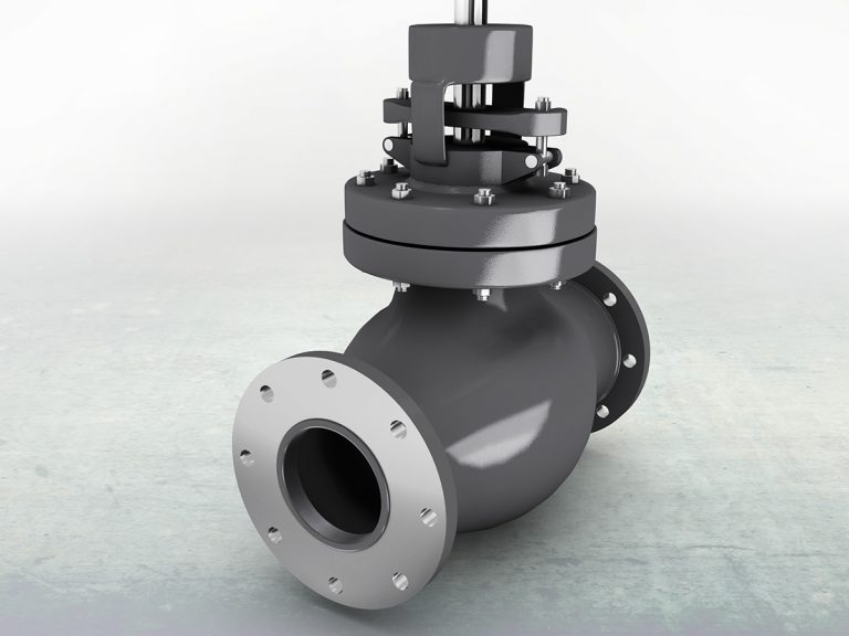 CGI – Valve industrielle – Marianne Blanc 3D – Images de synthèse